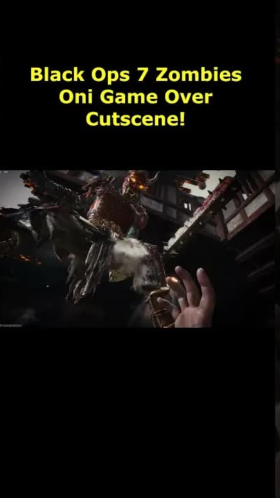 Black Ops 7 zombies oni death animation cutscene (game over) Kowakujo ...