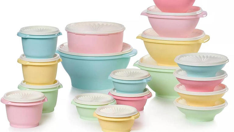 Macy's just slashed prices on the ultimate nostalgic pastel Tupperware set