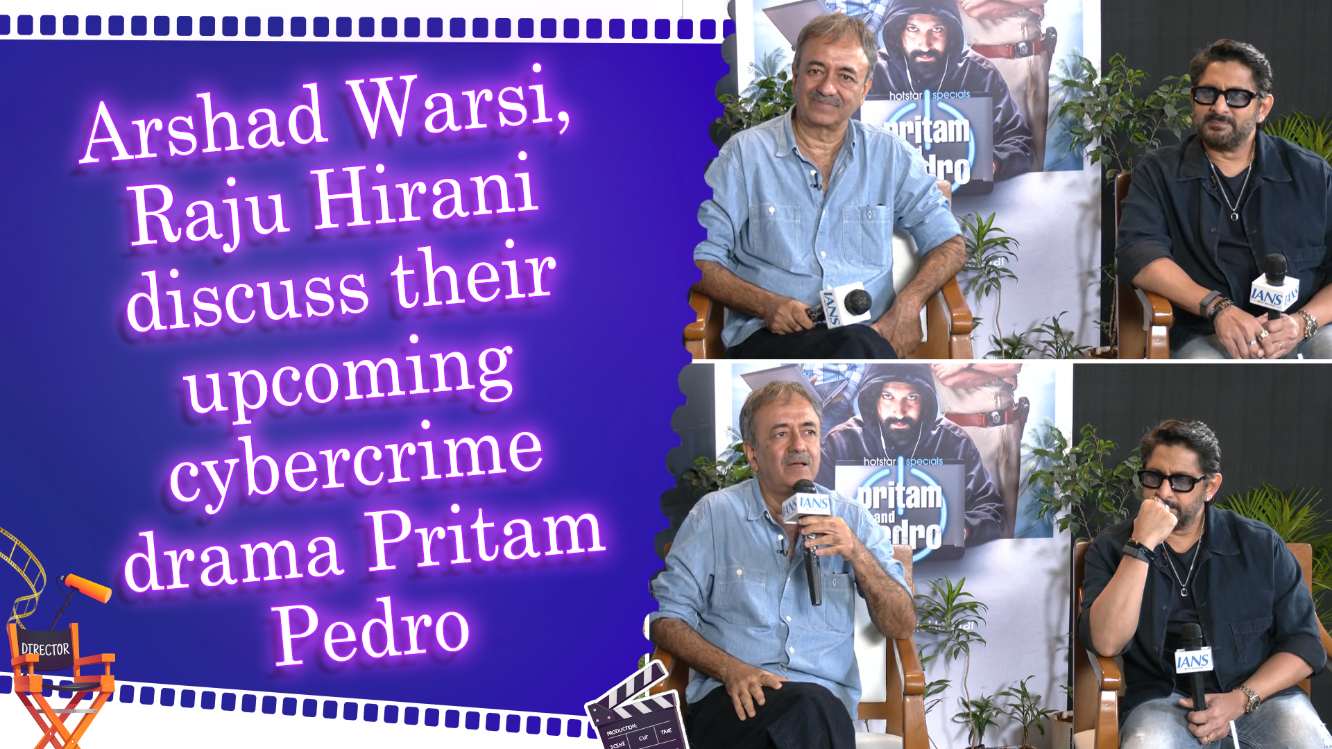 IANS Exclusive: Raju Hirani and Arshad Warsi Talk Pritam Pedro, actor ...