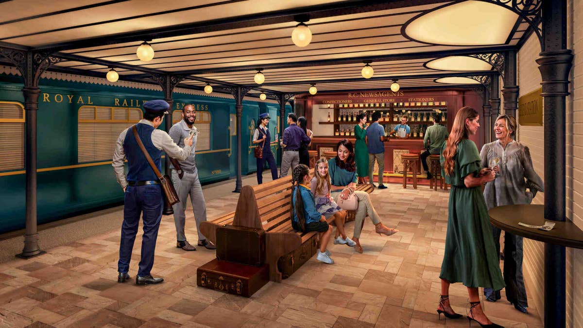 First look: Royal Caribbean’s new Royal Railway dining concept
