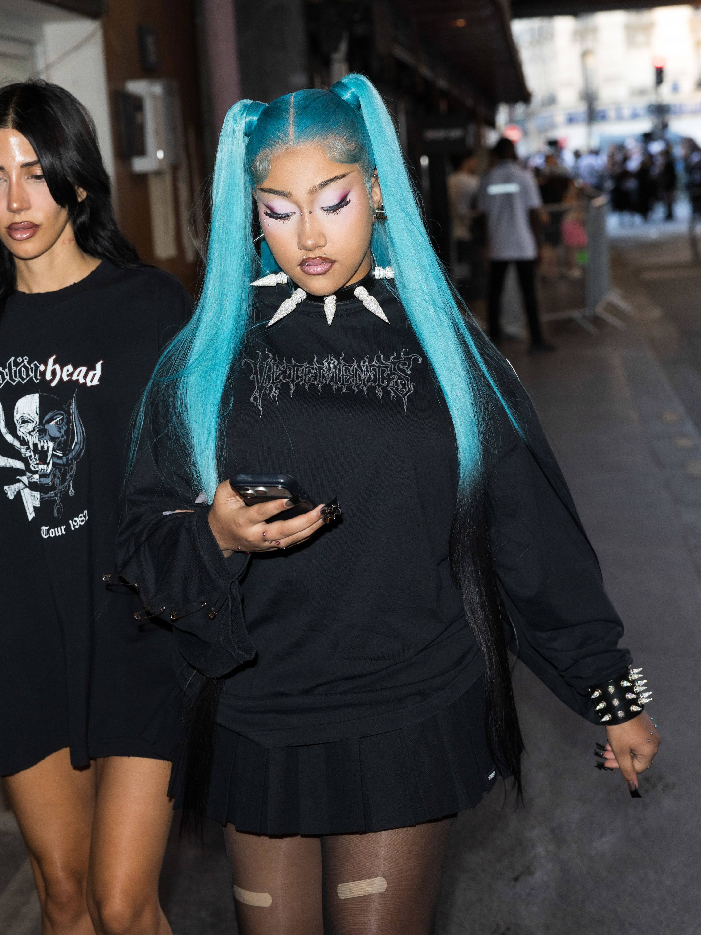 North West, 13, shows off new lip piercings during Paris Fashion Week