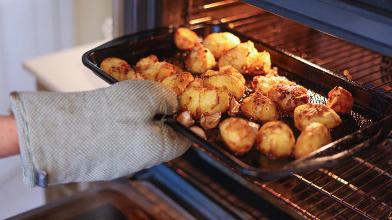 For crispier roasted potatoes, use this simple pan trick