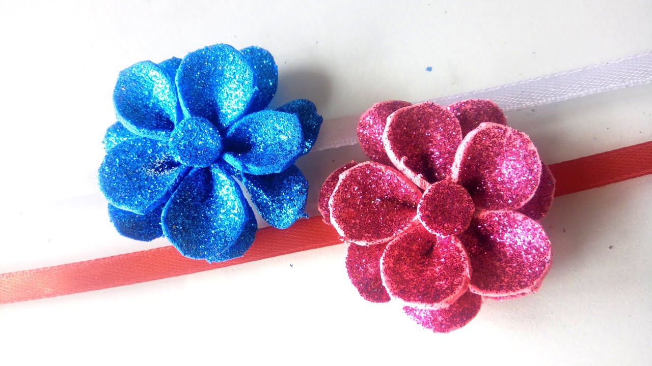 DIY stylish foam sheet rakhi design at home
