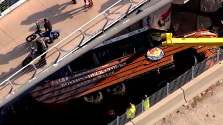 At least 6 people injured after Boston duck boat overturns near ...