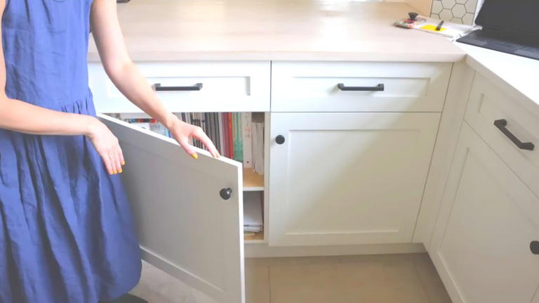 Forget paint and stain: A cuter way to update shaker cabinets
