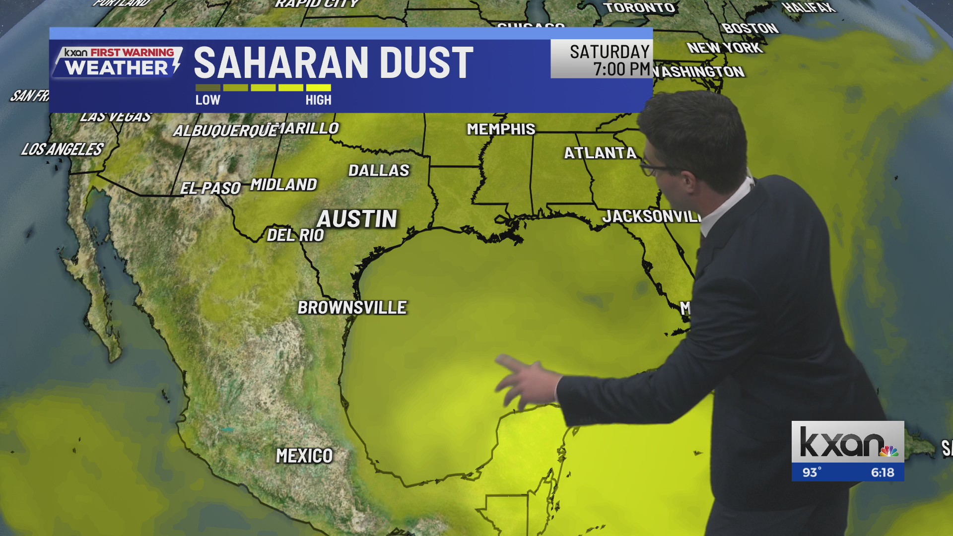 Near triple-digits, Saharan dust plume incoming | KXAN weather forecast ...