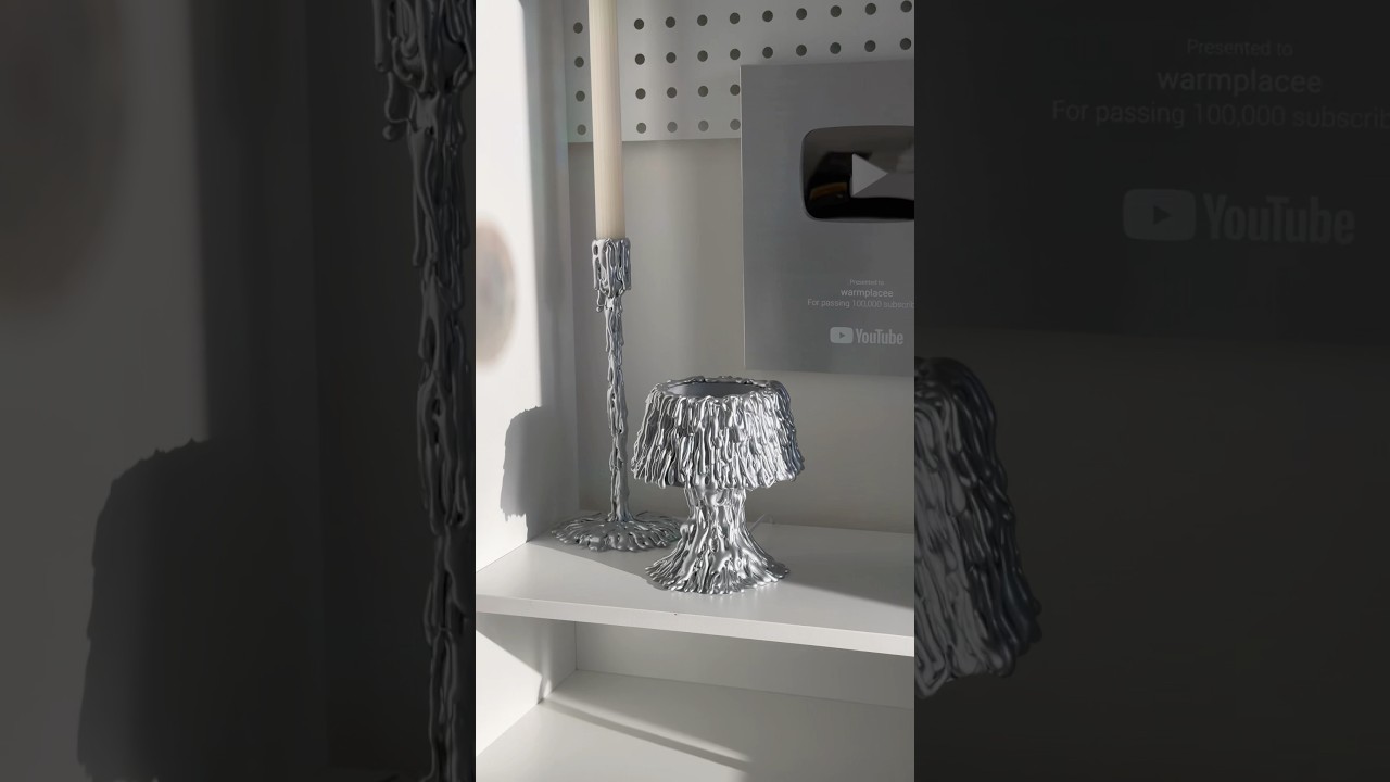 DIY designer lamp from hot glue🛋️ easy home decor on a budget