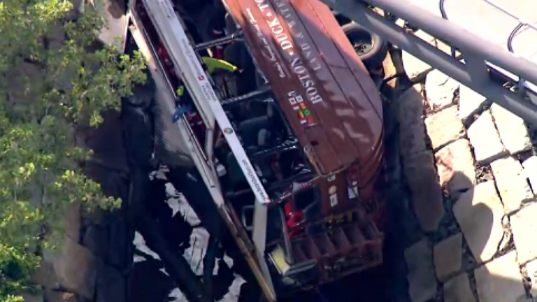 At least 6 people injured after Boston duck boat overturns near ...