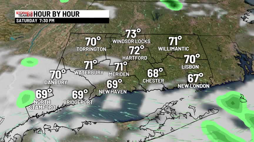 Saturday evening forecast update