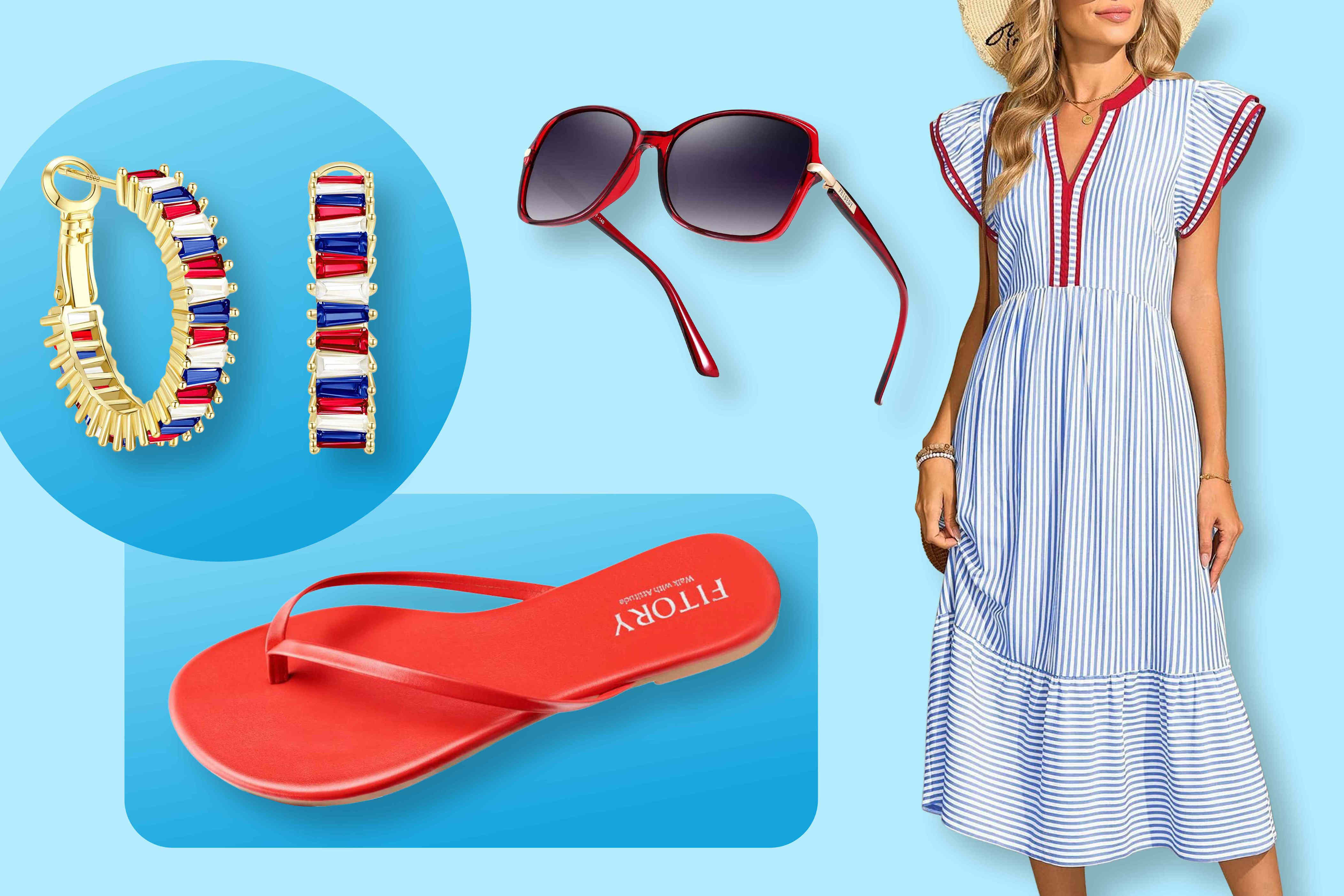 Fourth of July outfits just got way more festive with these red, white ...