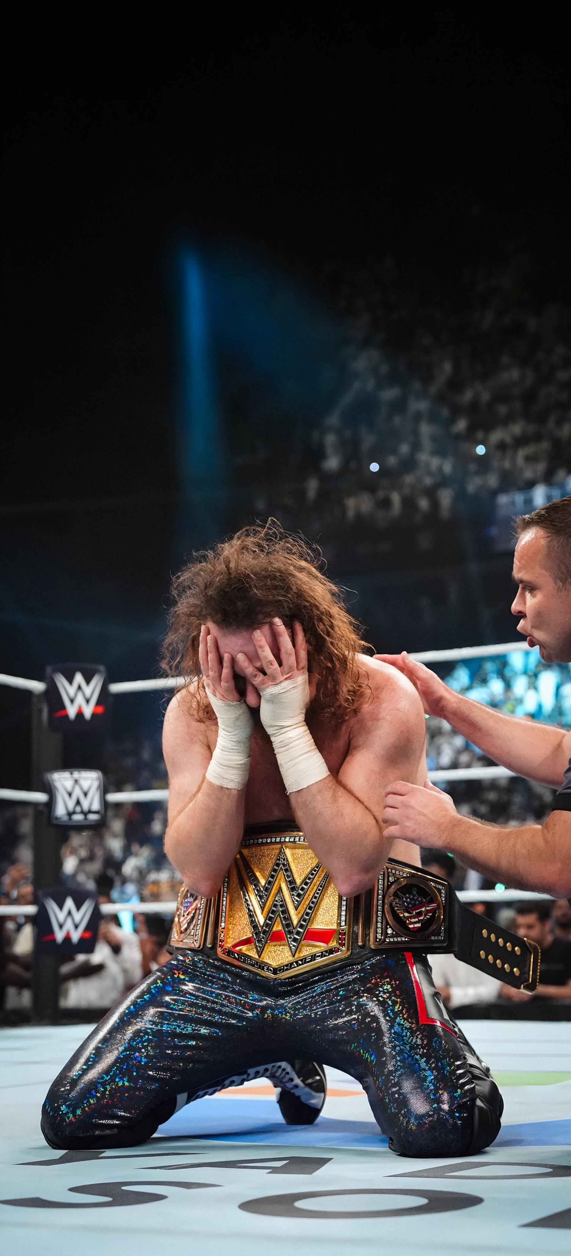 Sami Zayn pins Cody Rhodes to win the Undisputed WWE Championship in Riyadh