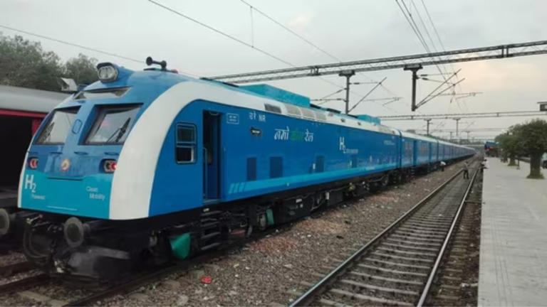India's first hydrogen train completes final high-speed trial run ...