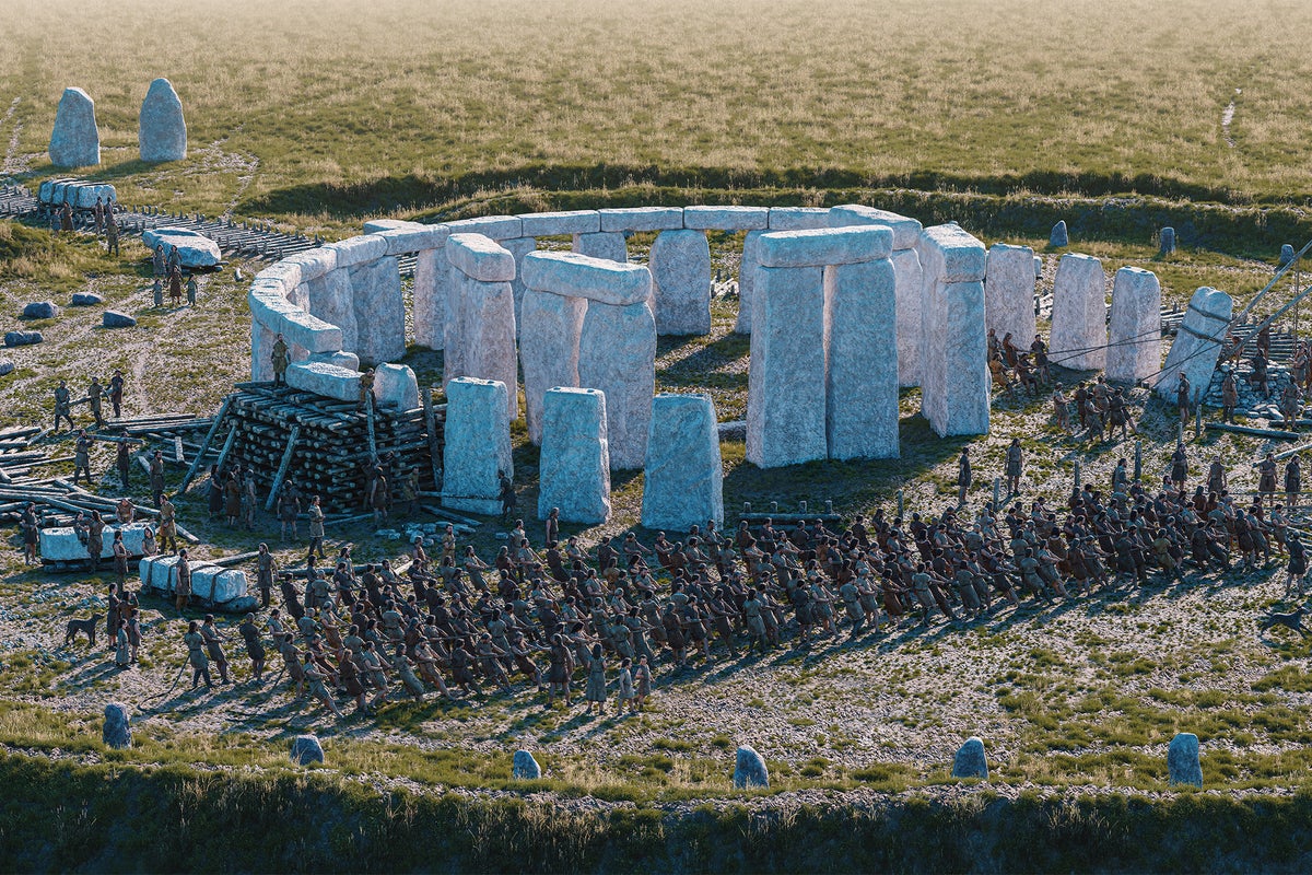 Stonehenge builders used wooden tracks 'like a railway' to move stones