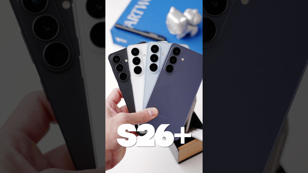 Samsung Galaxy S26 Plus all color options shown side by side