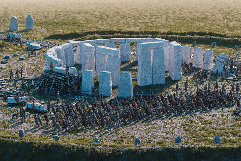 Stonehenge builders used wooden tracks like a railway to move stones