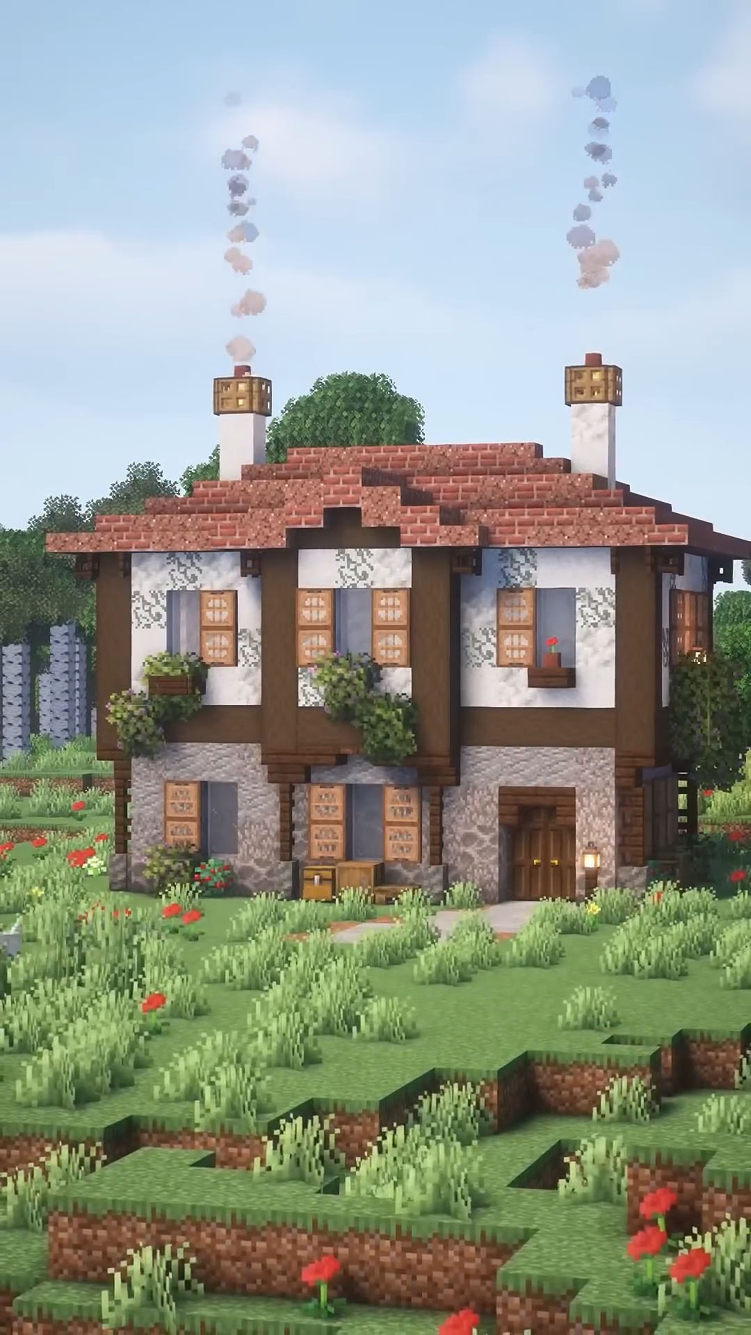 A beautiful Minecraft cottage that feels like a fairytale home