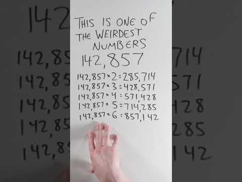 Learn fascinating math secrets behind the number 142,857