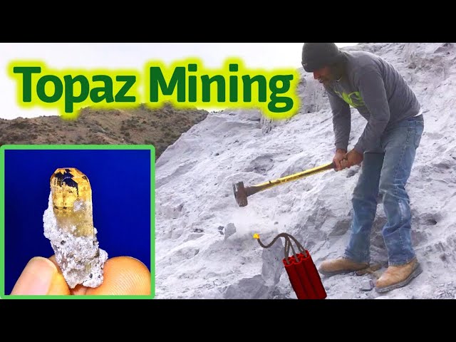 Amazing topaz crystals found | Gem mining in Utah | Topaz Mountain