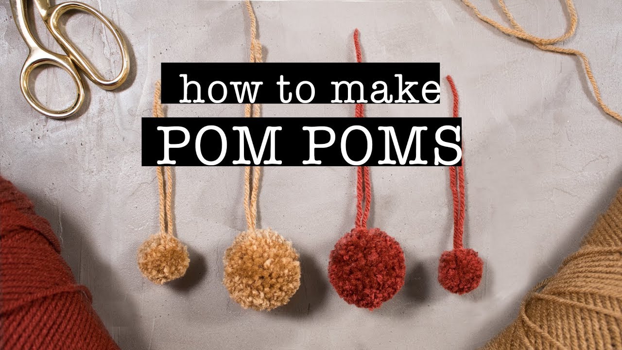 How to make perfect pom poms DIY tutorial
