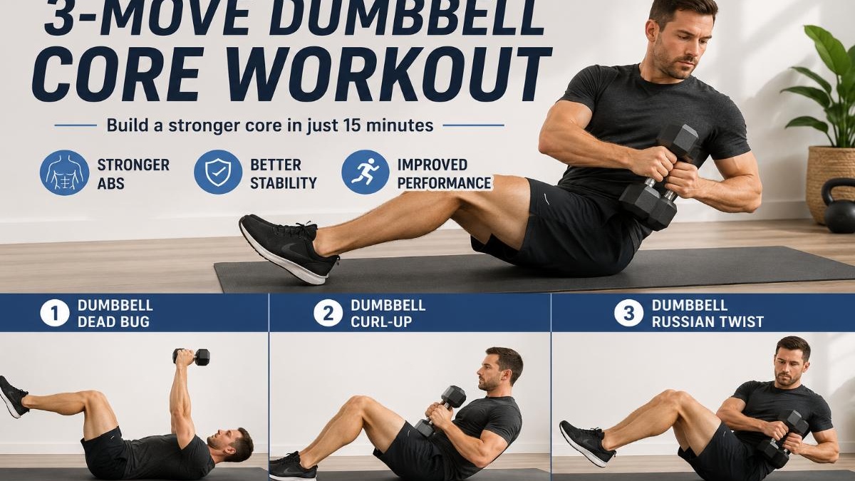 Are you still doing hundreds of sit-ups? This 3-move dumbbell core ...