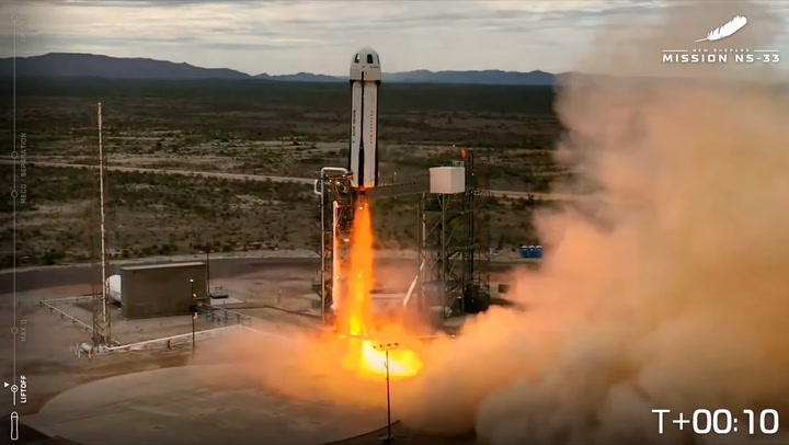 Blue Origin launched NS-33 crew to suborbital space