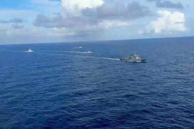 4 Chinese vessels follow PH-US maritime exercise near Bajo de Masinloc