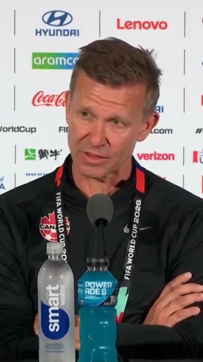 Soccer WC26 Canada presser reaction vertical