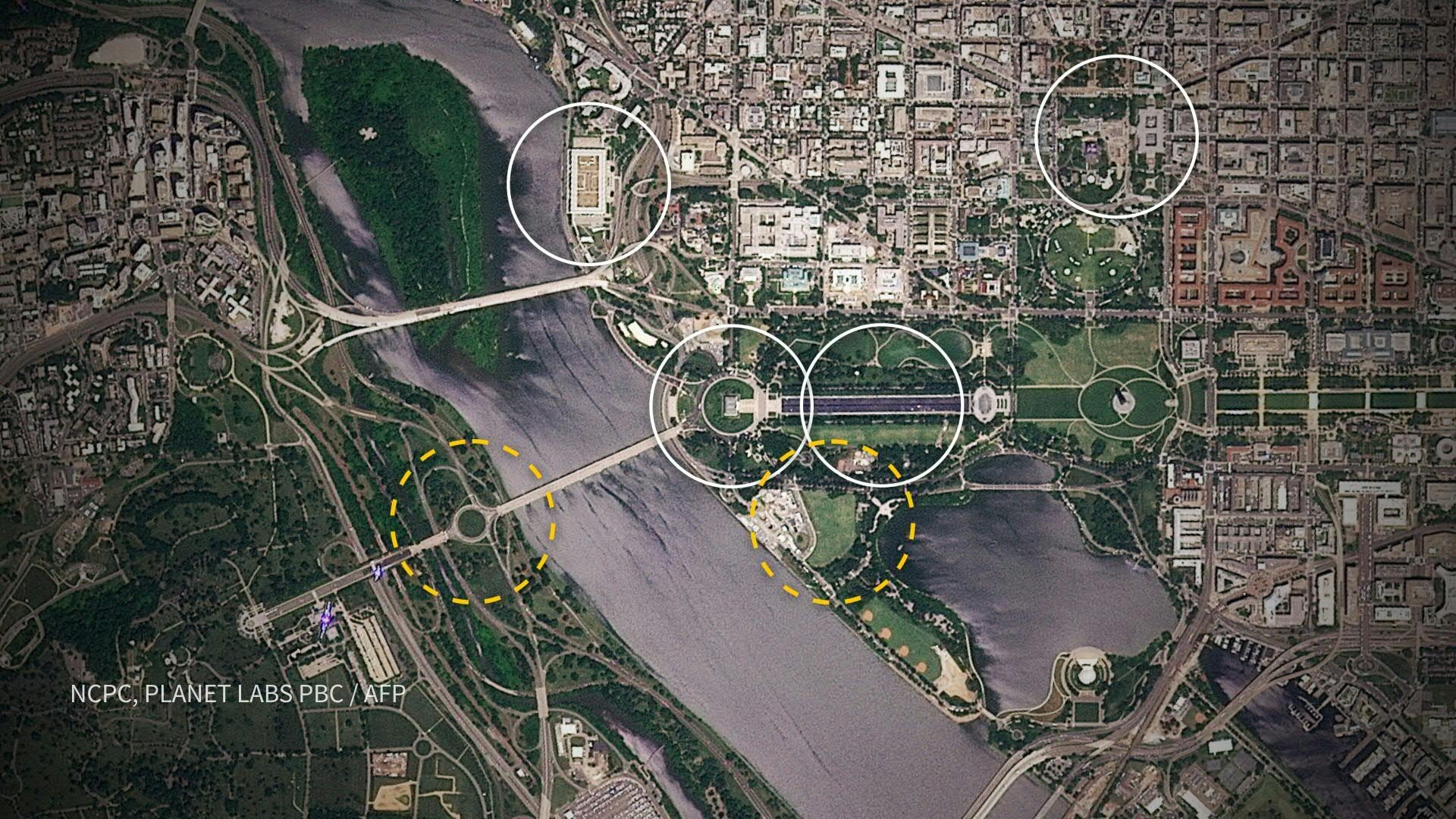 Animated map: Trump's plans for Washington DC