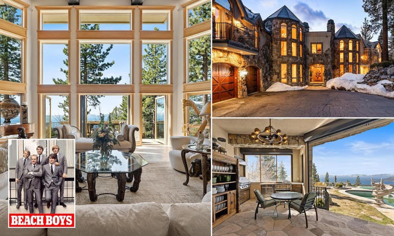 Founding member of the Beach Boy's lists stunning Lake Tahoe mansion ...