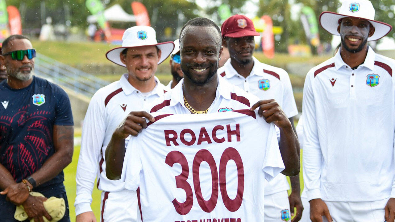 WI vs SL 1st test: Kemar Roach joins West Indies legends as hosts ...