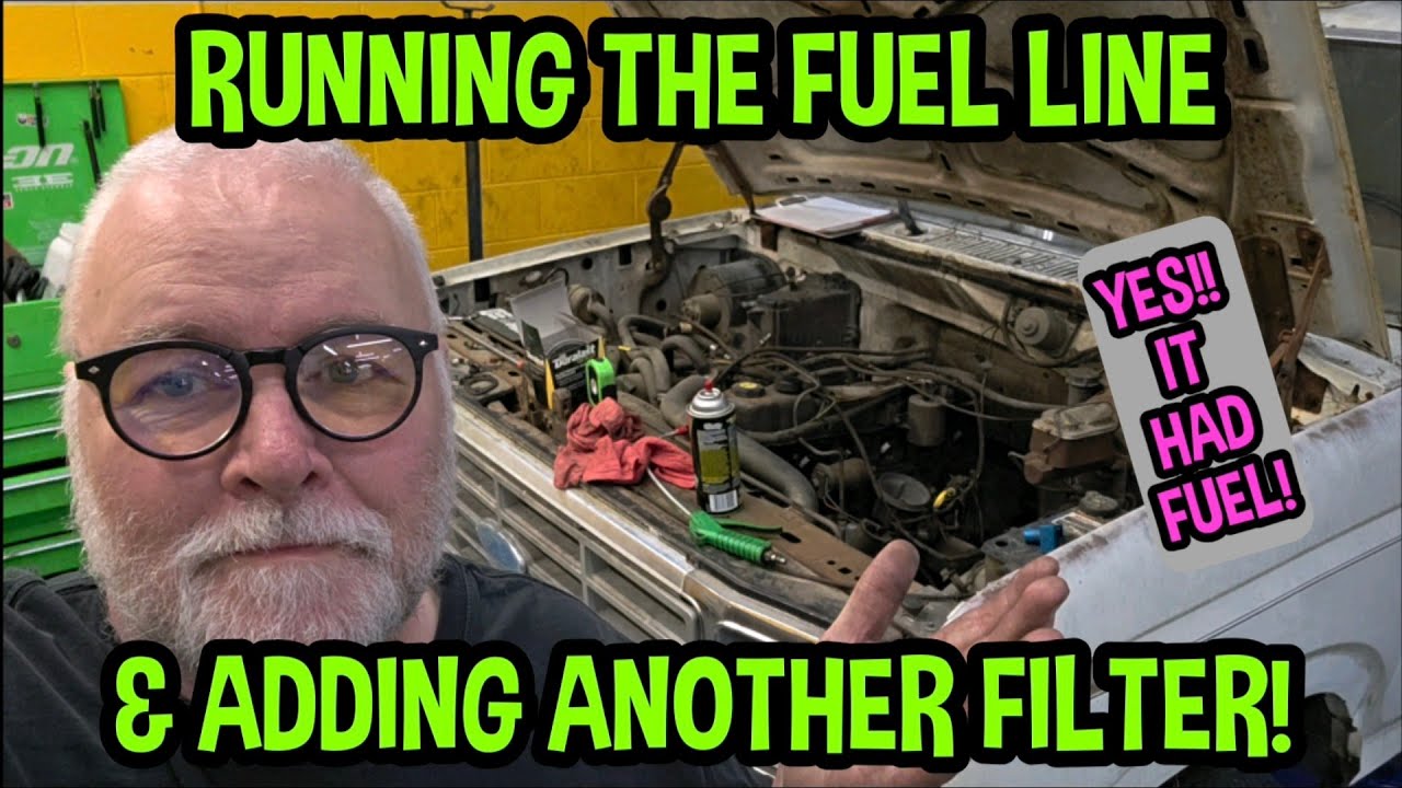 Old school F350 finally runs after fuel line repair