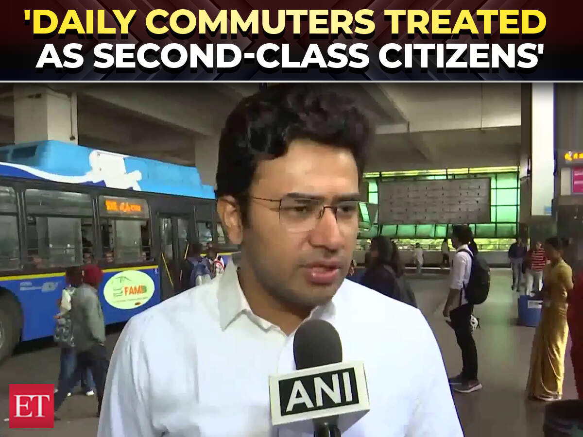 'Commuters treated as second-class citizens': Tejasvi Surya blasts ...