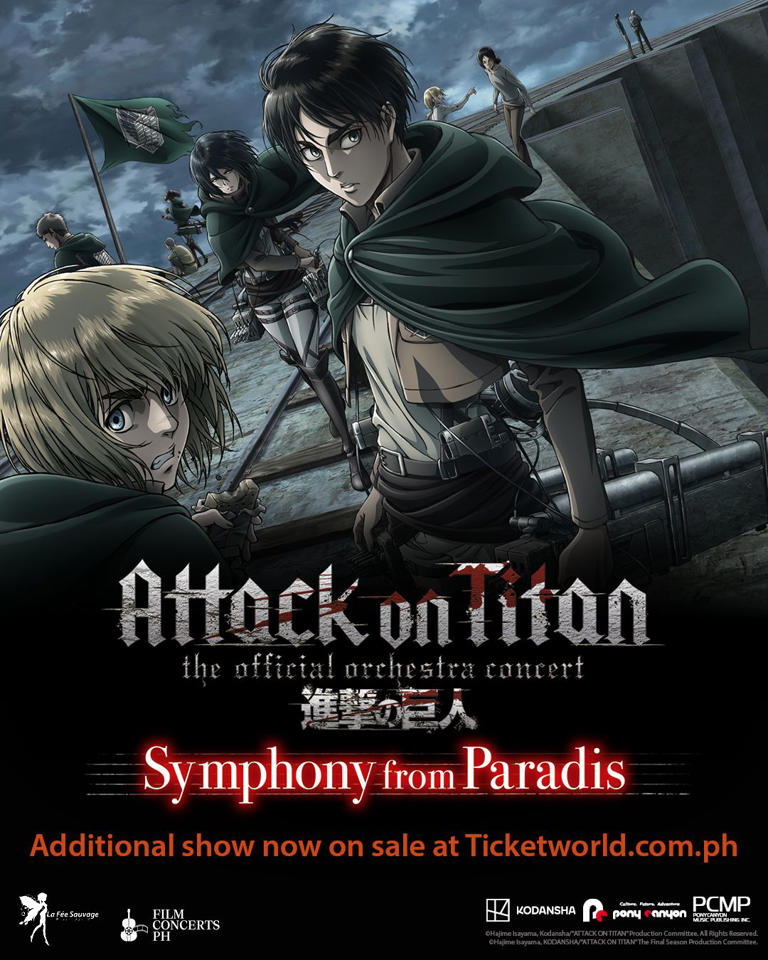 'Attack on Titan' orchestral concert in PH adds 3rd show