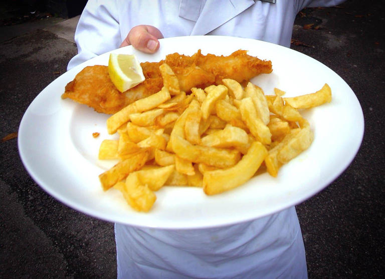 Price of average portion of cod and chips in UK hits almost £11.50 ...