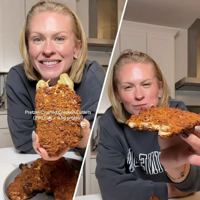 Influencer who lost 270 pounds shares her high-protein pretzel-crusted ...