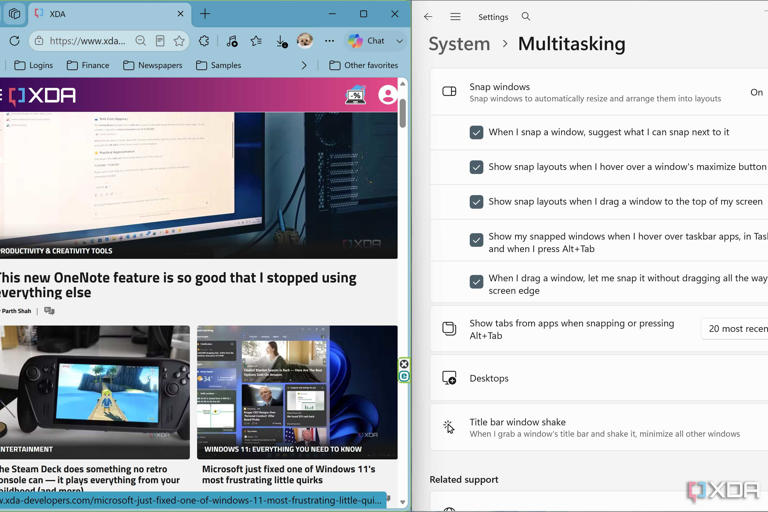It takes seconds to enable these Windows 11 multitasking settings, but ...