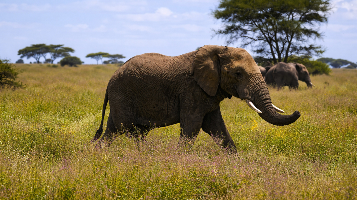 The majestic giant of the endless savanna