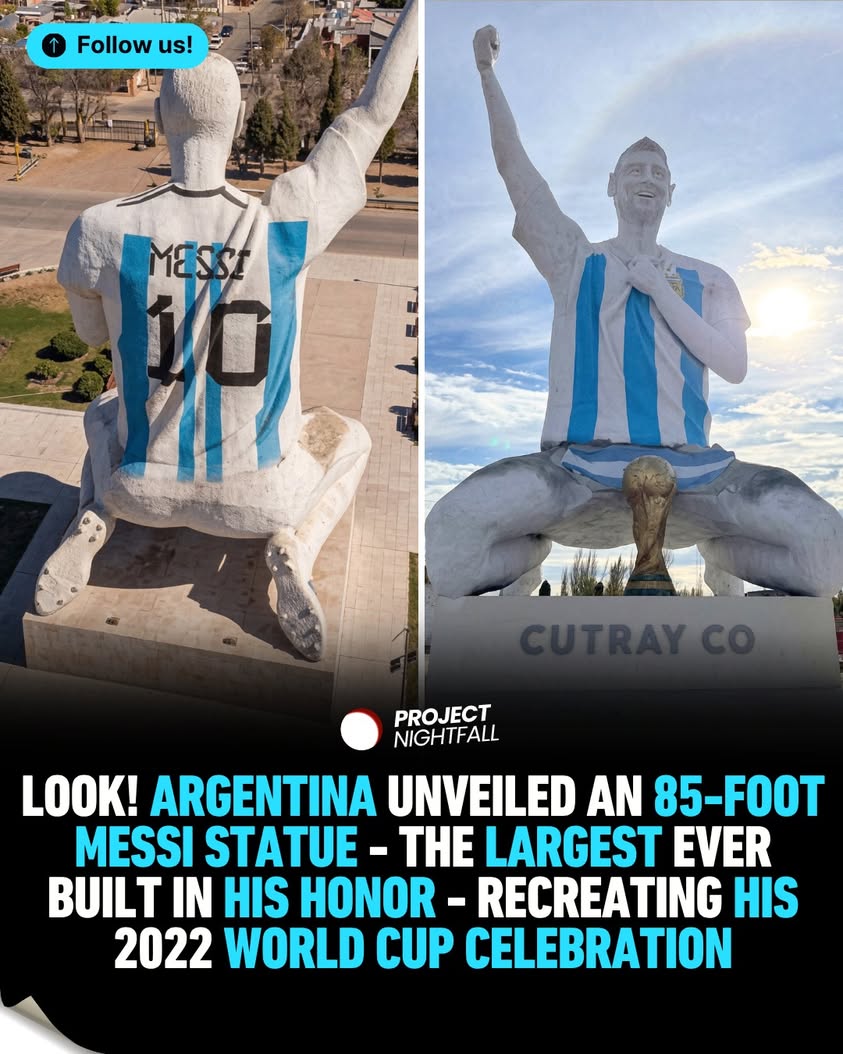 85-foot Messi colossus ignites Argentina: A towering tribute, a tempest ...