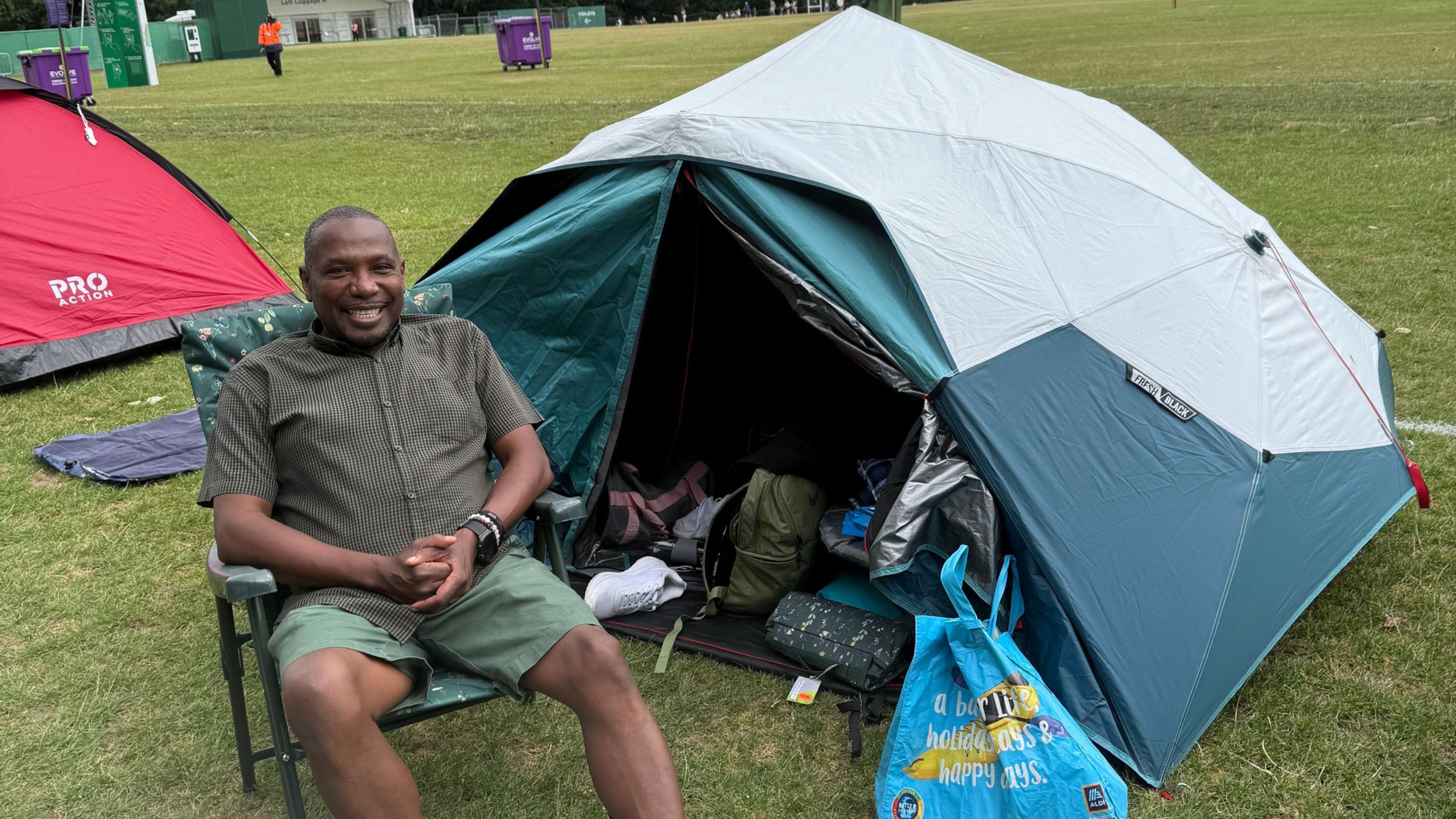 'Wimbledon's biggest fan' has been camping for tickets for 34 years