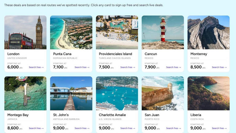 The surprising international flights you can book for under 10K points ...