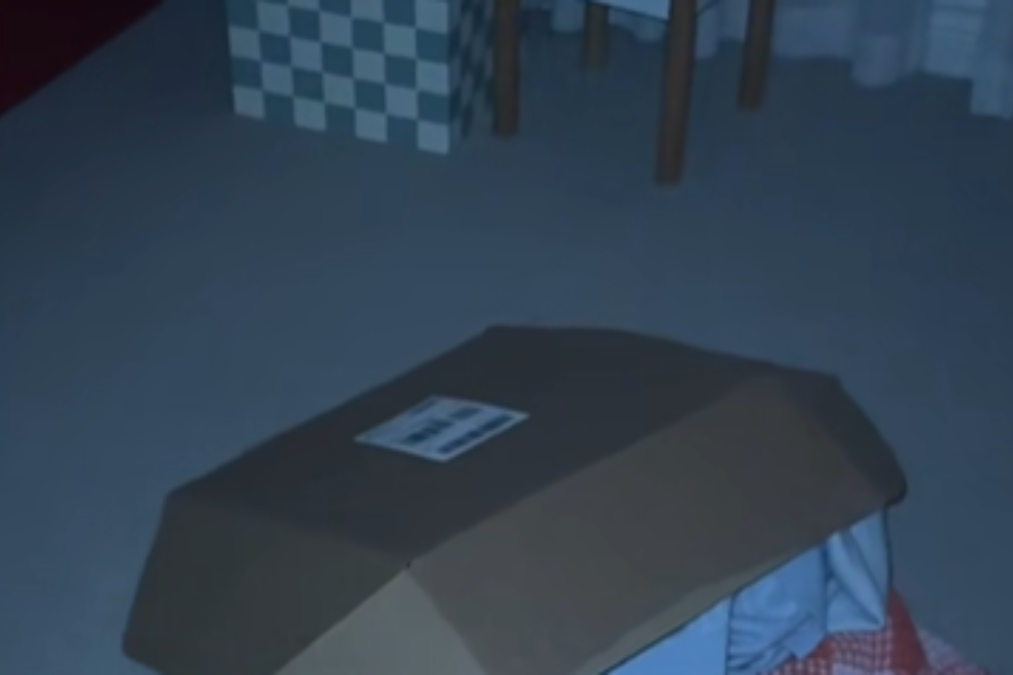 Dad can't find toddler at bedtime, then he checks parcel box