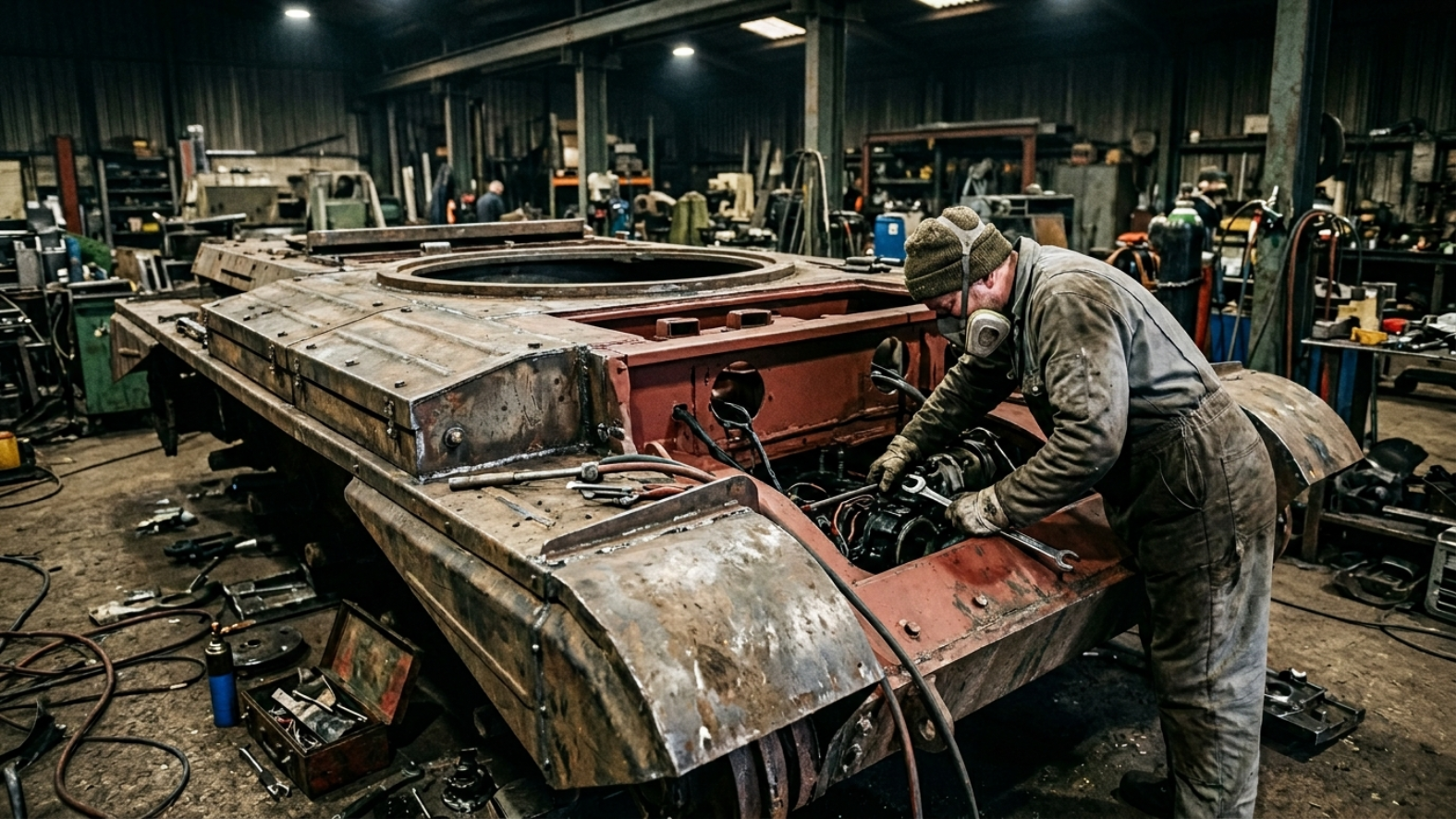 Inside the charioteer as stiff parts finally start moving