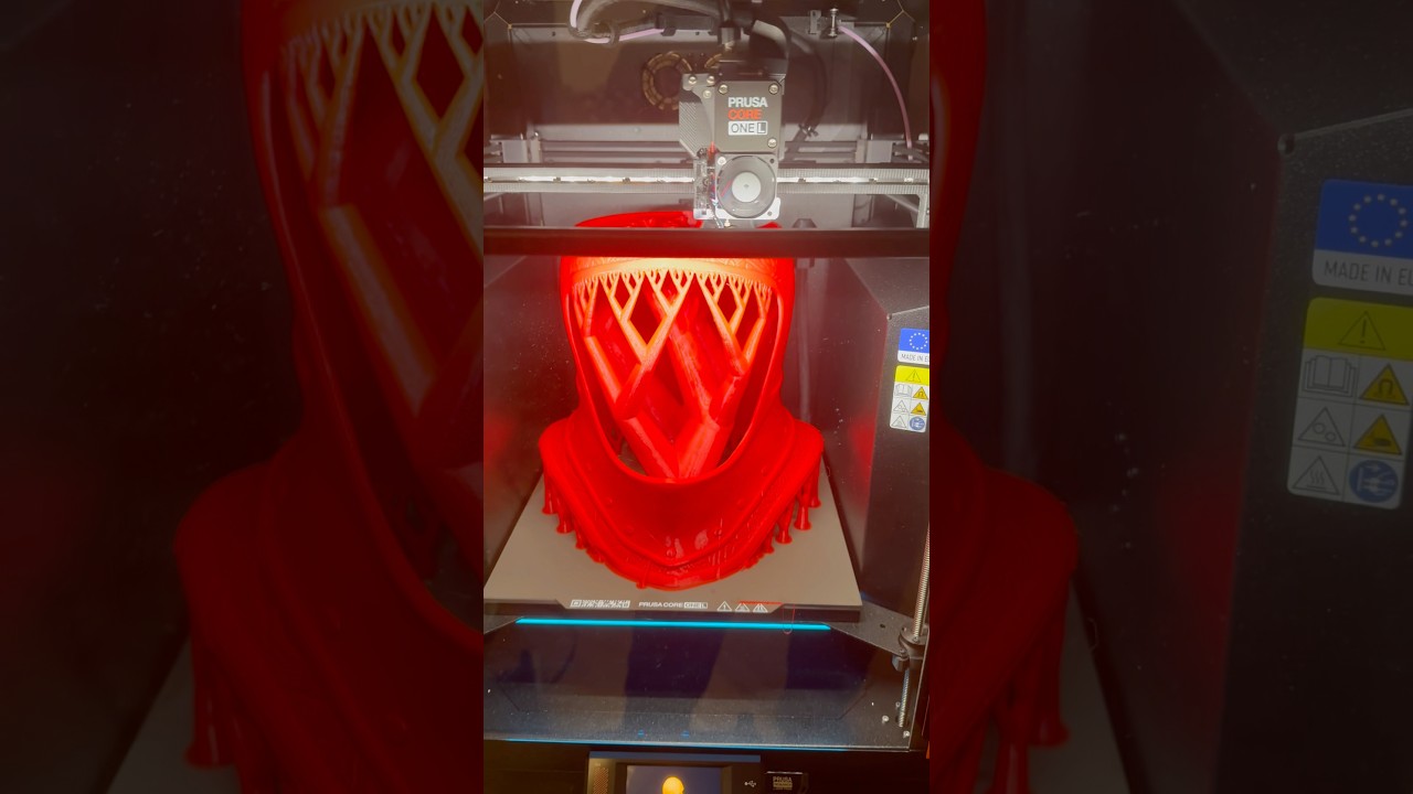 Watch model showcase an impressive helmet made by 3D printer