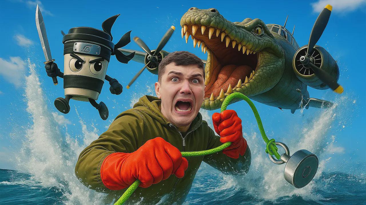 Magnet fishing finds - BOMBARDIRO CROCODILO vs CAPPUCCINO ASSASSINO!