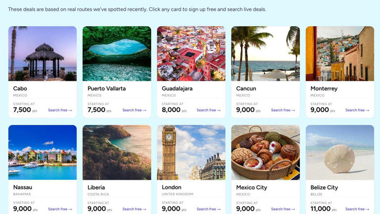 The surprising international flights you can book for under 10K points ...