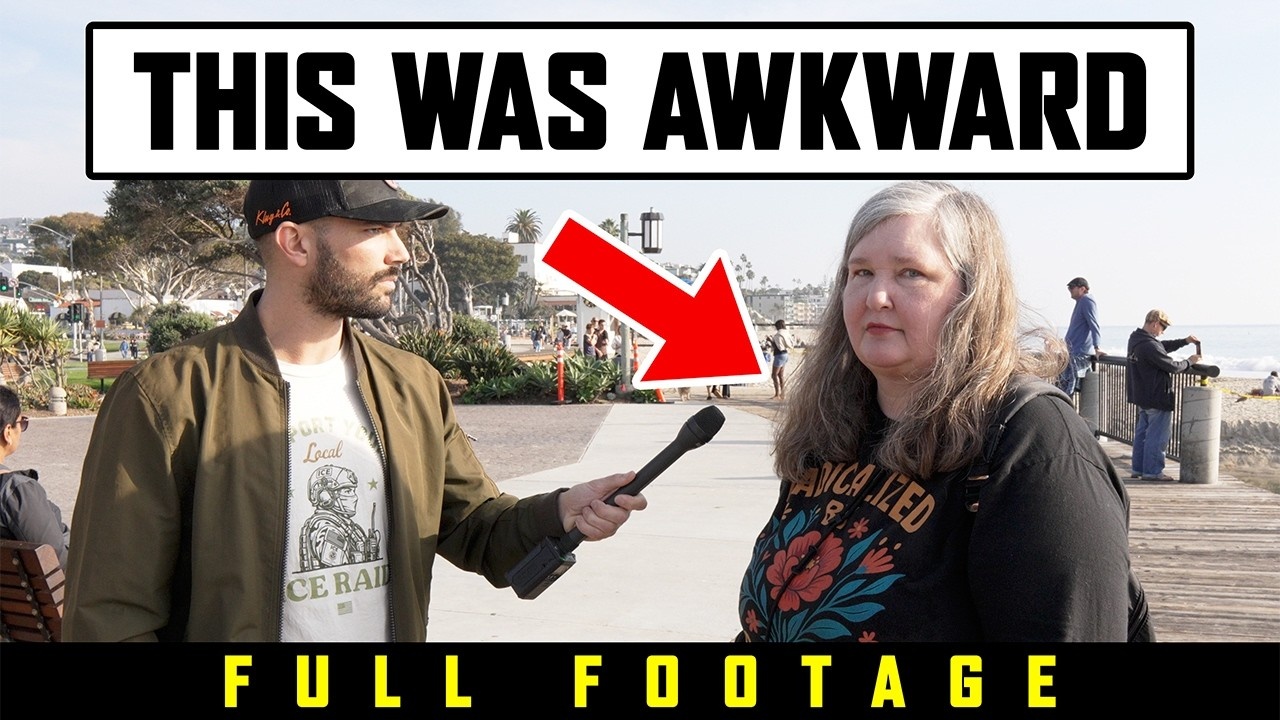 Anti-ICE woman completely loses her cool - "We're done here!"