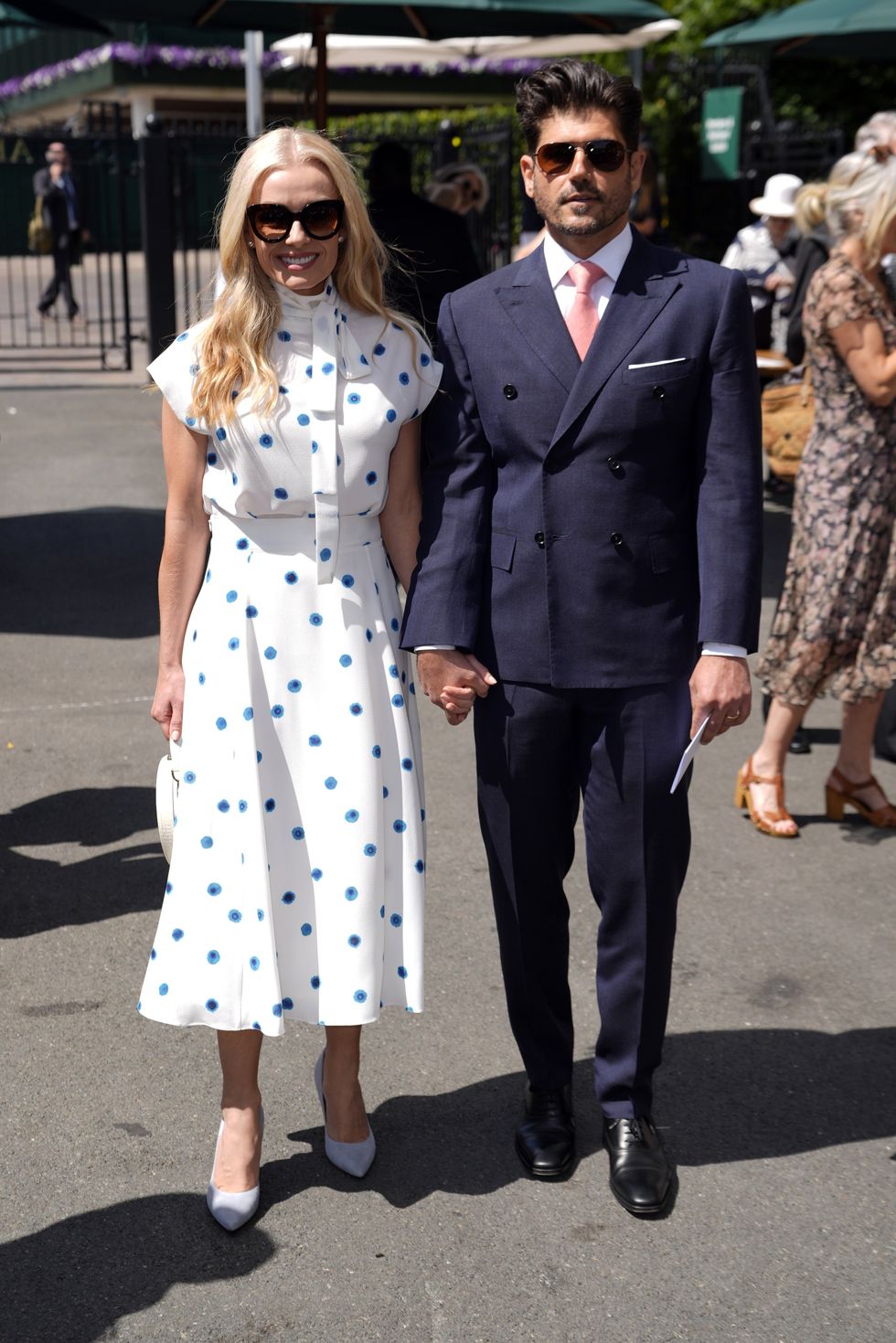 Wimbledon day one celebrity arrivals: Tess Daly and Cliff Richard lead ...