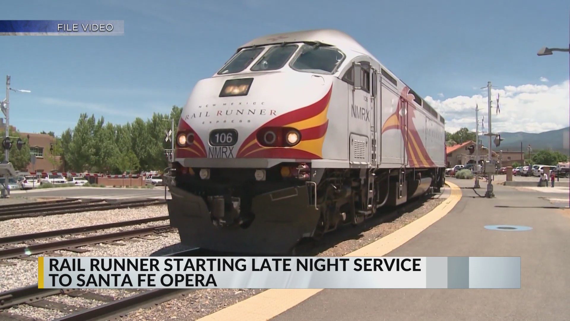 New Mexico Rail Runner offers late night service to Santa Fe Opera