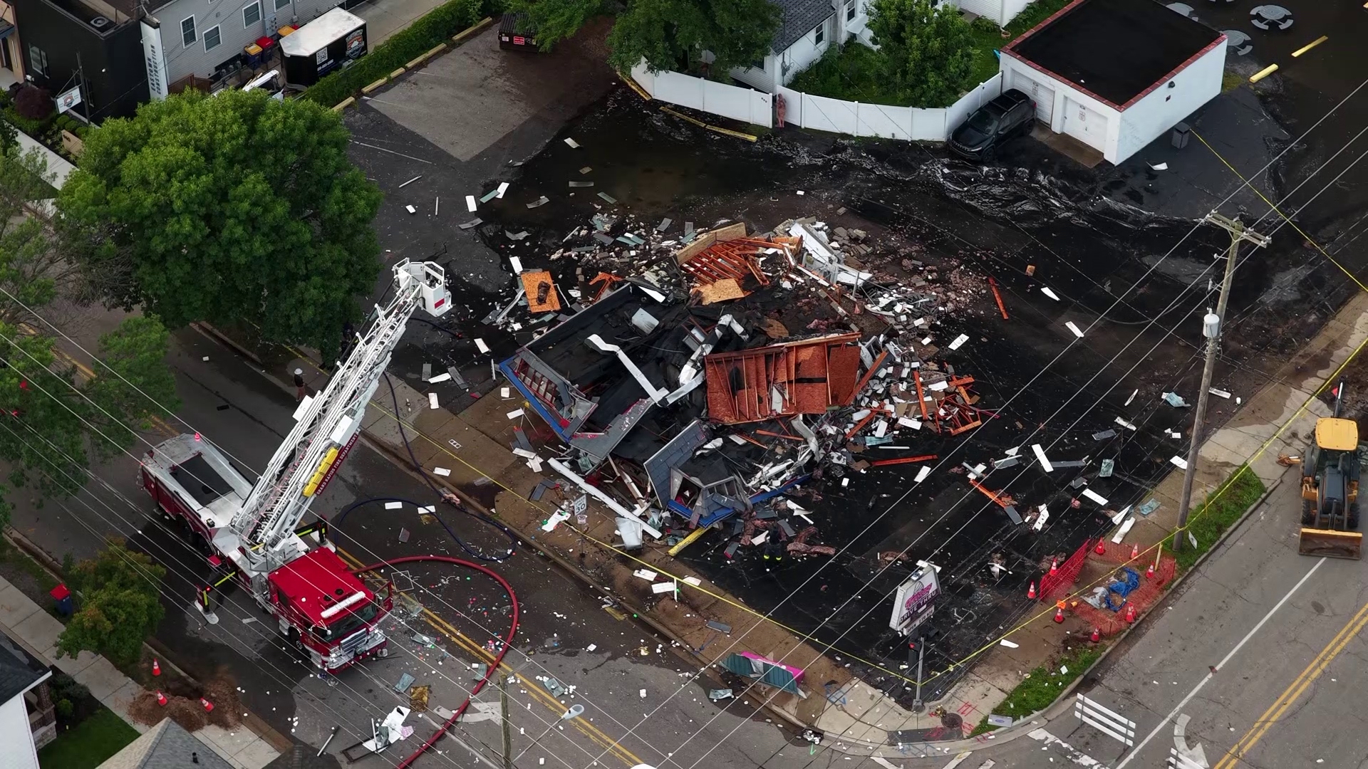 Drone video shows aftermath of reported explosion at Grand Rapids ice ...
