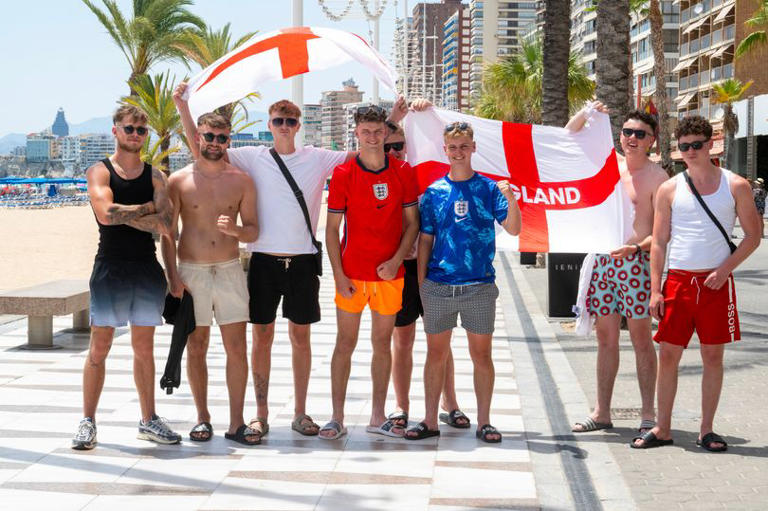 England fans chugging 333k pints a day as Benidorm gripped by World Cup ...